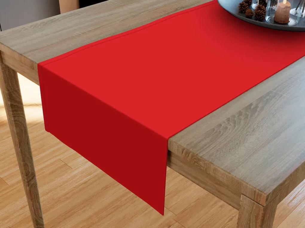 Goldea bavlněný běhoun na stůl - červený 20x120 cm