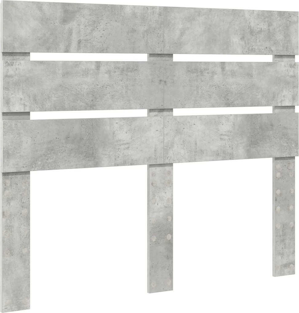 Rám postele s čelo Betonově šedá 120 x 190 cm Kompozitní dřevo 3411999