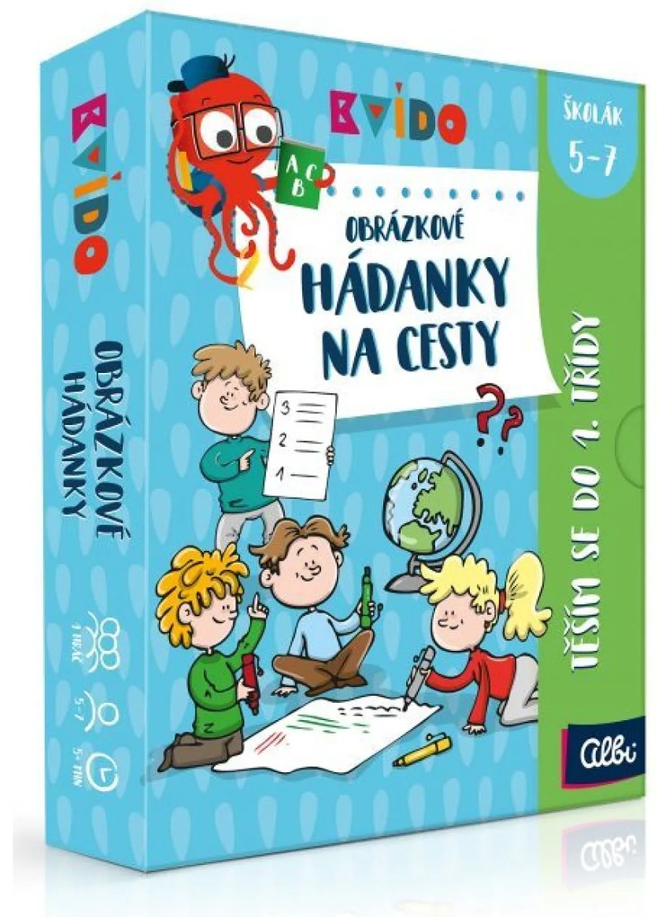 Albi kvído obrázkové hádanky - těším se do 1. třídy