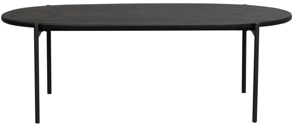 Černý dubový konferenční stolek ROWICO SKYE 120 x 60 cm
