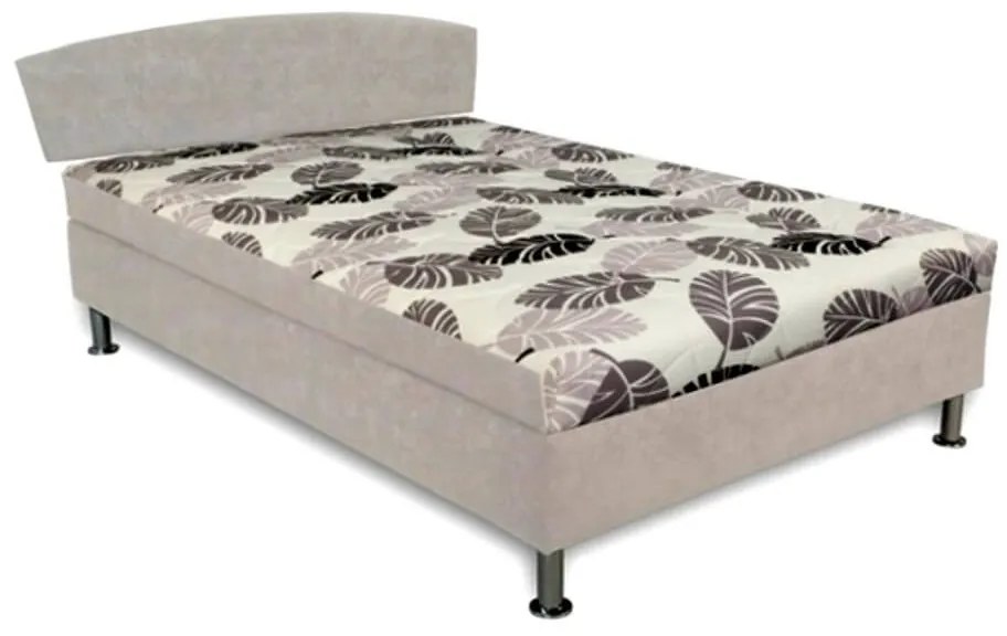 Čalouněná postel s úložným prostorem Gita, 140x200 cm, čelní výklop , Matrace GAMA