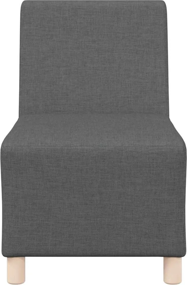 Modulová sedačka bez opěradel 2 ks Tmavě šedá textil 3399749