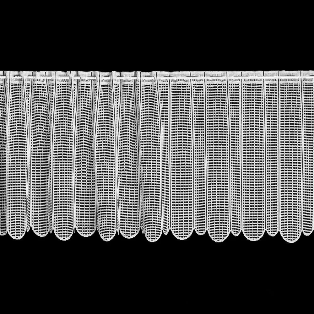 Brilltex žakárová vitrážová záclona DD978 síťovaná, bílá, výška 45cm (v metráži)