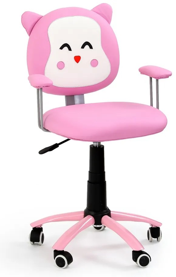 Dětská židle Kitty, růžová / bílá