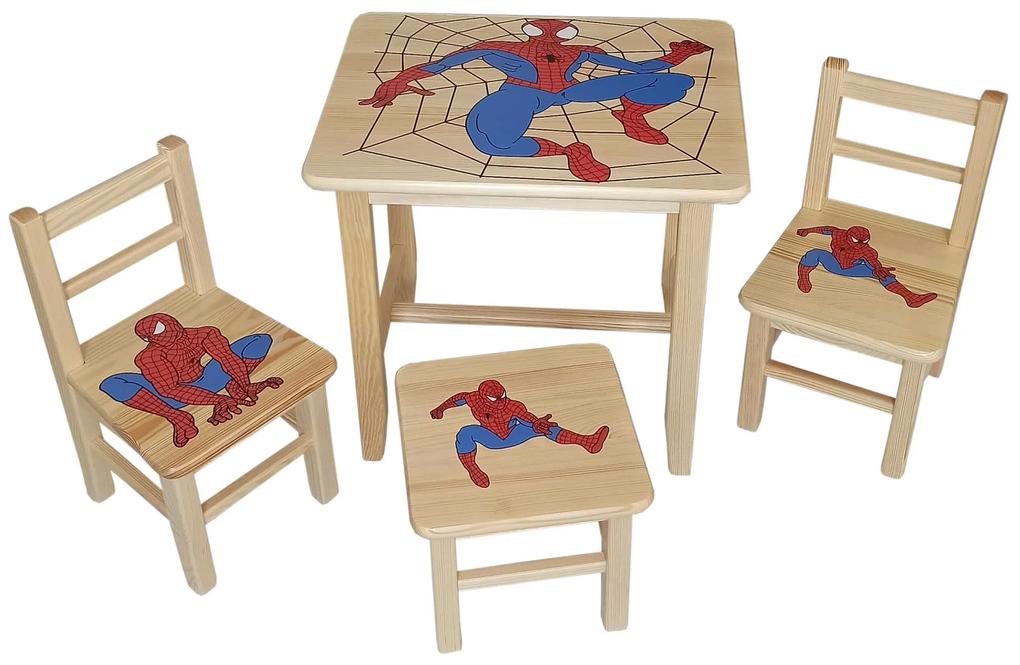 Prckůvsvět dětský Stůl s židlemi Spiderman
