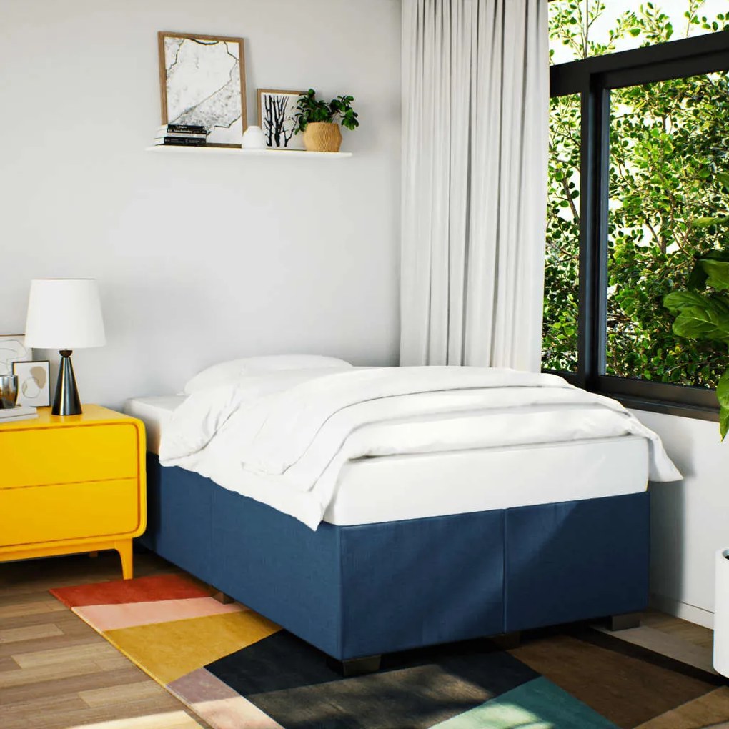Rám postele bez matrace modrá 120x200 cm textil 3284470