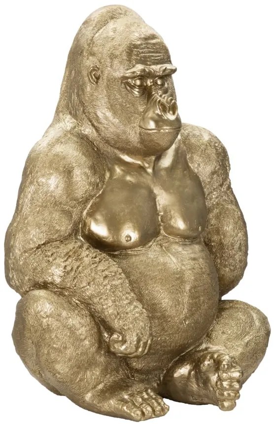 Socha GORILLA GOLD 64X53X82 cm