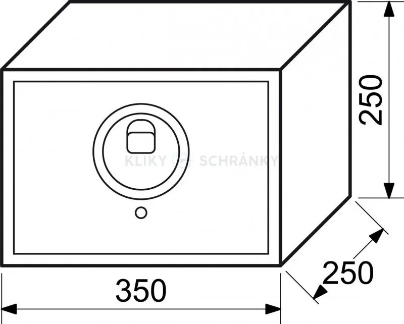 RS.25R FIN elektronický sejf na otisk prstu