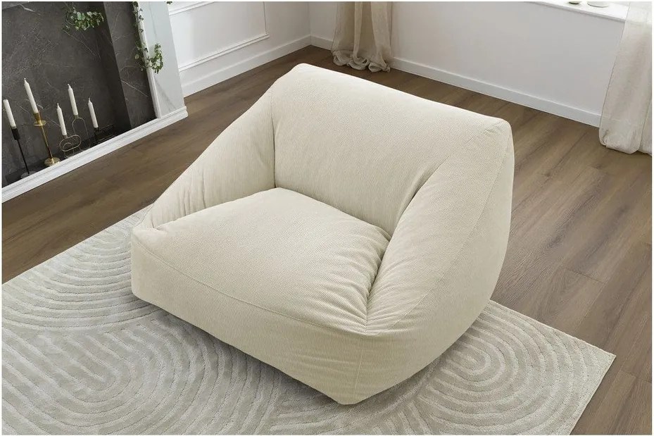 Béžové manšestrové křeslo Lilibet – Bobochic Paris