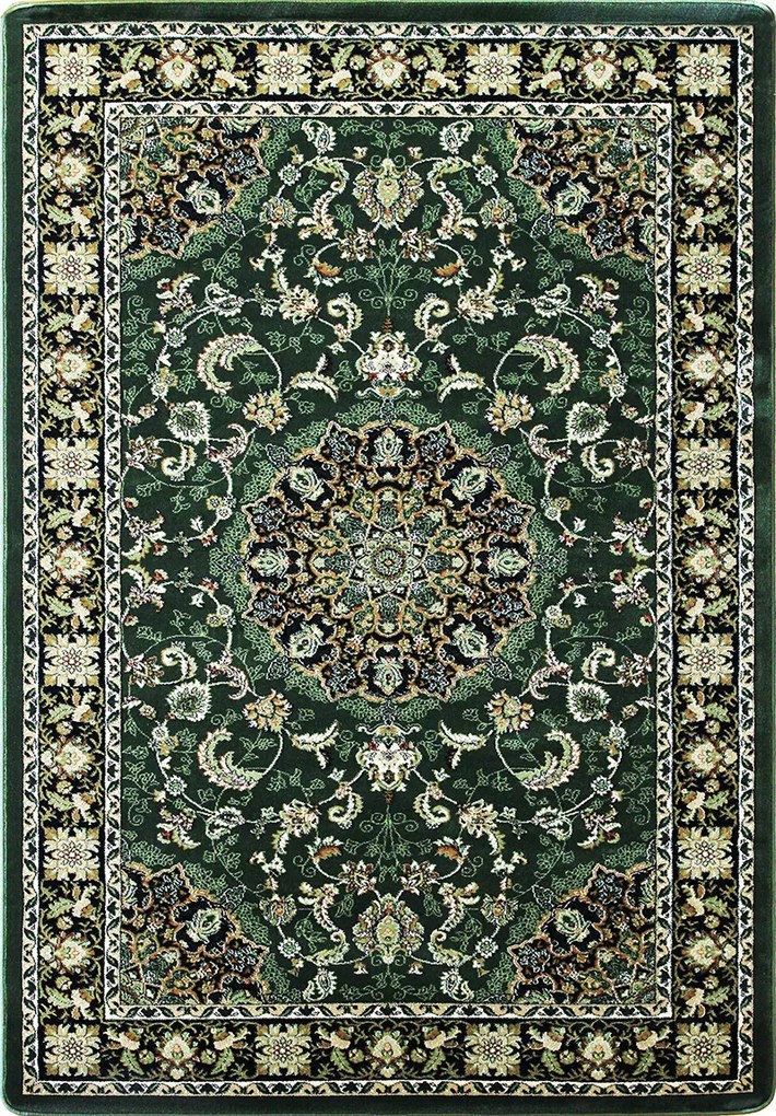 BE Koberec Anatolia 5857 GREEN - zelený obdélníkový Rozměr: 70x100 cm