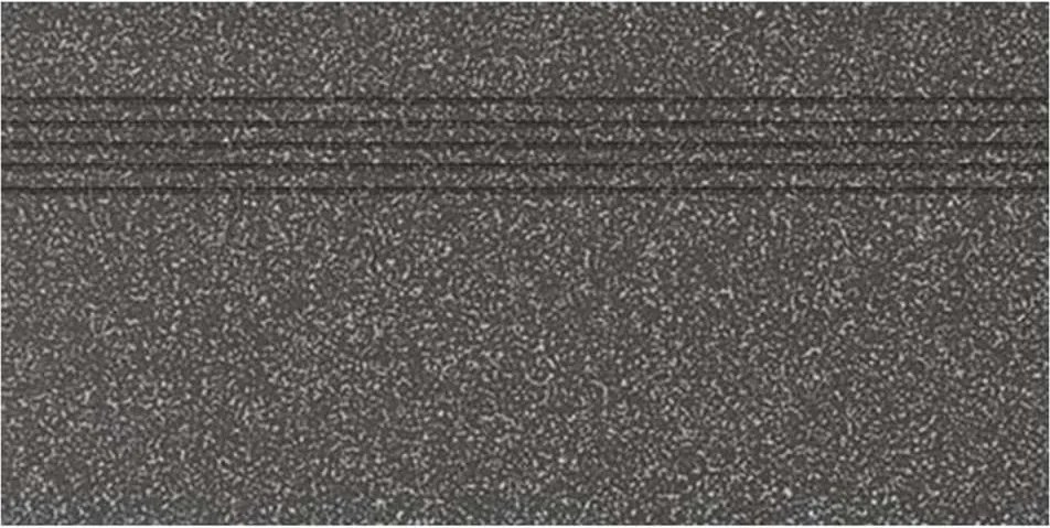 RAKO Taurus Granit - Schodovka 29,8x59,8 cm, černá TCPSE069