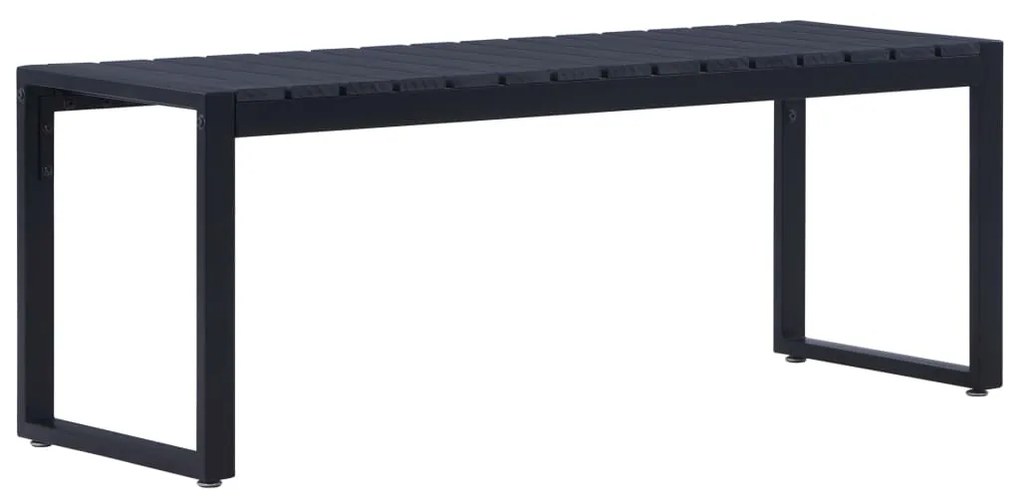 Zahradní lavice 120,5 cm PS deska černá