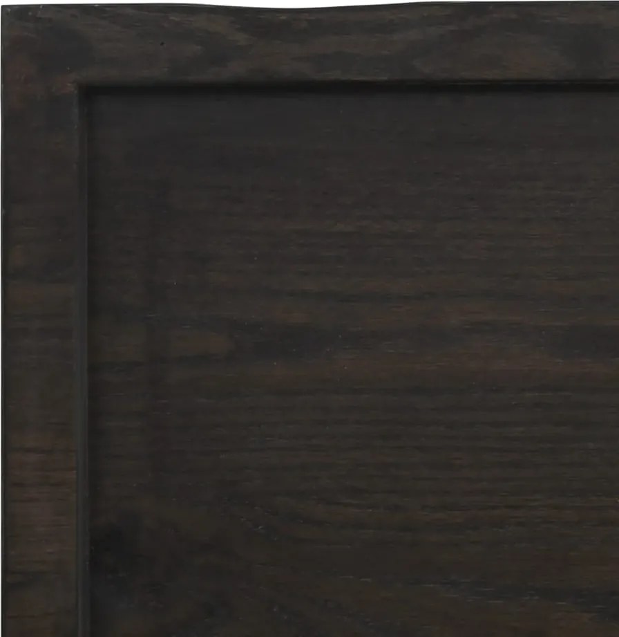 Koupelnová deska tmavě hnědá 60x40x (2-6) cm ošetřený masiv 3156202