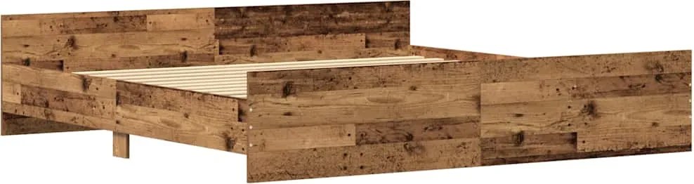 Rám postele Staré dřevo 203 x 203 x 50 cm Kompozitní dřevo 3329303