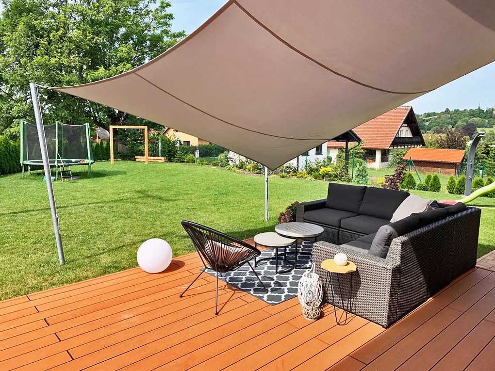 Platinum Nepromokavý Trojúhelník dreamsail 4,0 x 4,0 x 4,0 m Barva: Krémová