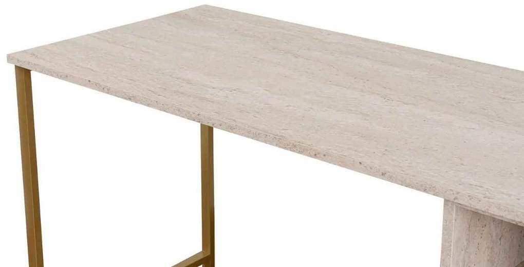 Designový psací stůl Geillis 240 cm travertin