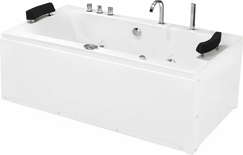 BPS-koupelny Hydromasážní vana RAMONA 640H 180x90 s ohřevem vody