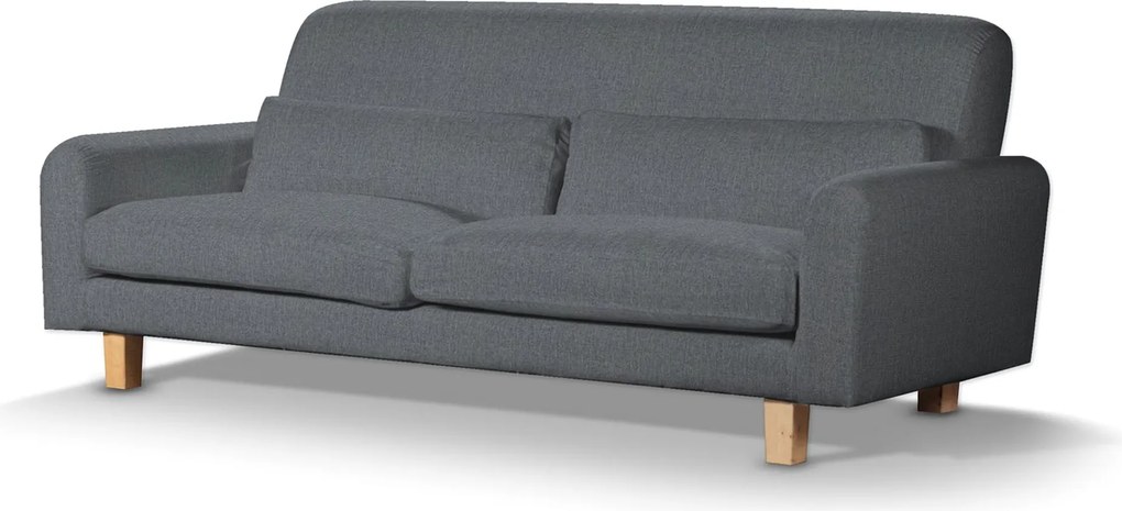 Potah na pohovku IKEA Nikkala krátký barva šedá látka pletený vzor
