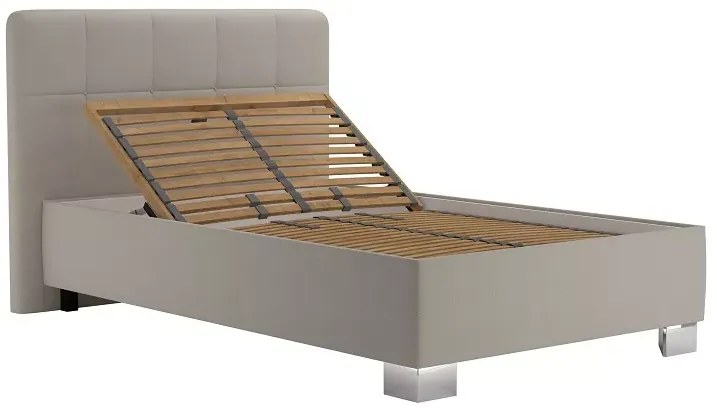 Jednolůžková postel 120 cm - Blanár - Kelly (bílá), s roštem i s matrací
