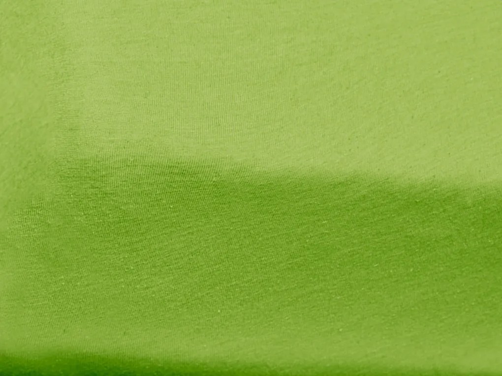 Jersey prostěradlo do dětské postýlky zelené 70 x 140 cm