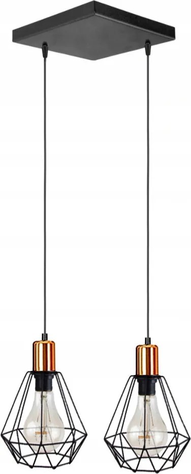 Stropní Svítidlo , Lustr Diamant Černá 30-188 W