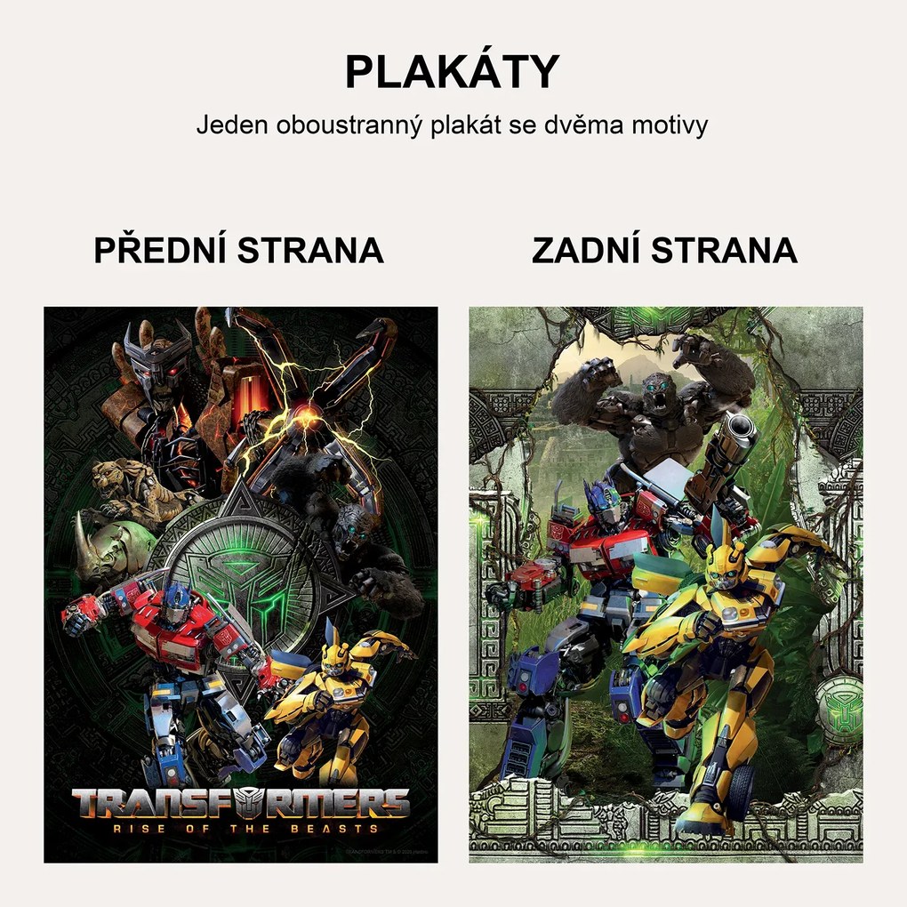 Oboustranný plakát Transformers | 30 x 42 cm | DP351503