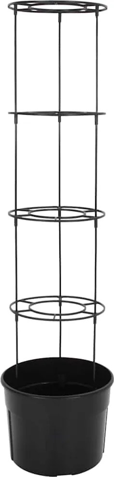 Truhlík na pěstování rajčat antracit Ø 39 x 150 cm polypropylen 152210