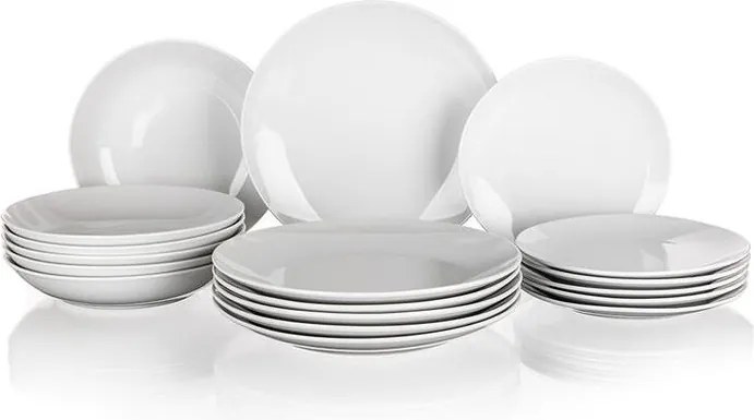 Porcelánová jídelní sada talířů MARION 18 ks