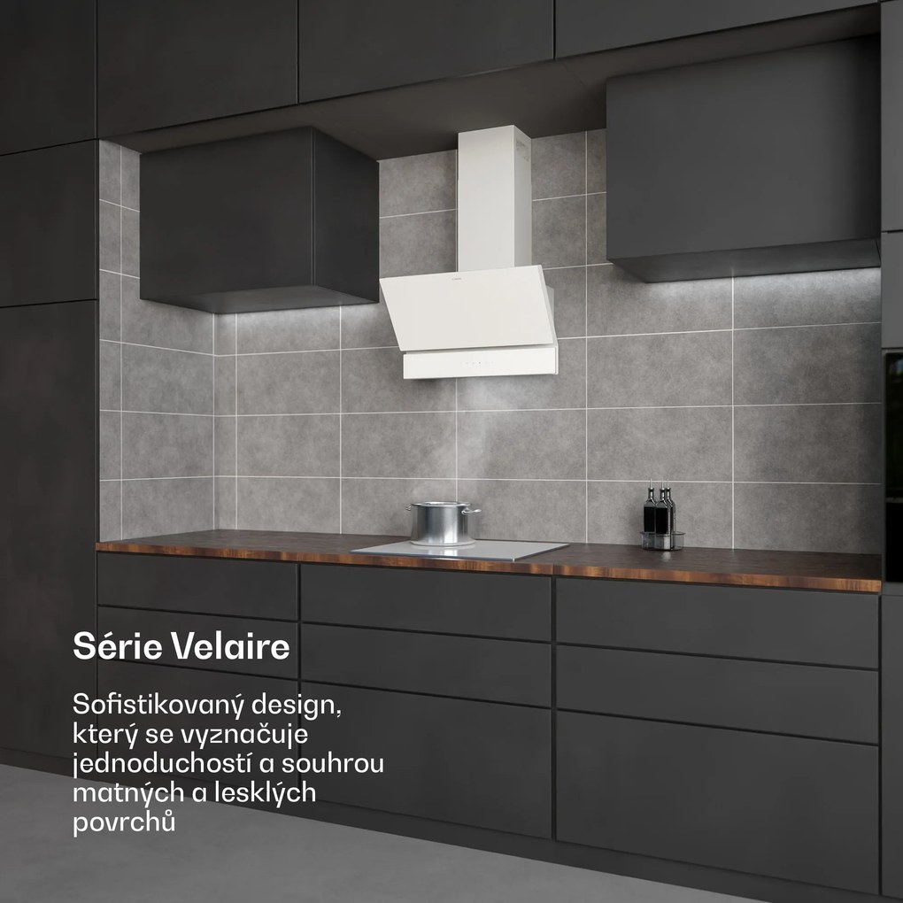 Klarstein Velaire digestoř | Elegantní, minimalistická, výkonná | Třída energetické účinnosti A++ | 820 m³/h | 60 cm
