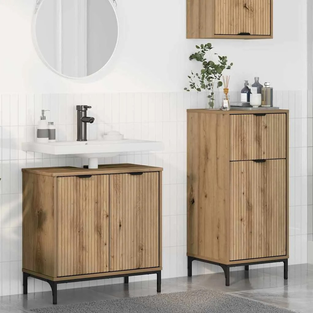 Sada koupelnového nábytku 2 ks Artisanový dub 3393102