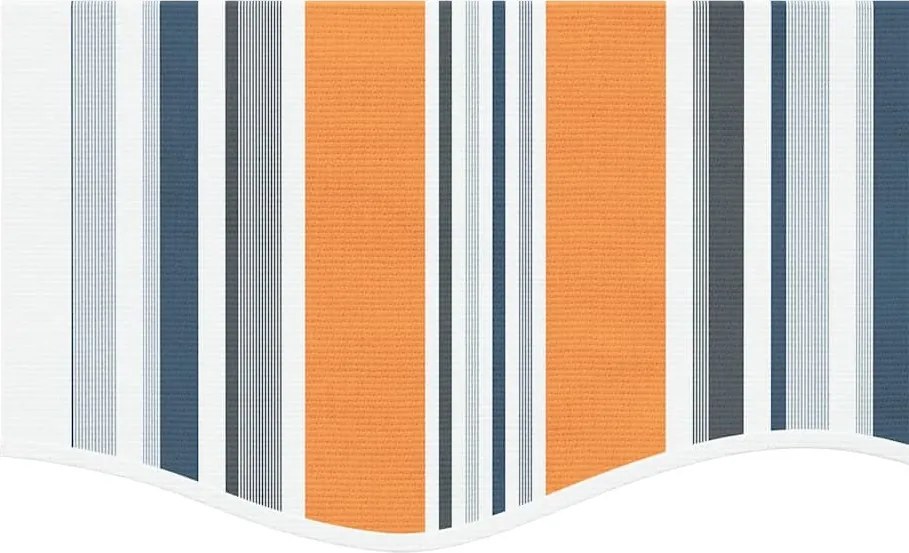 vidaXL Náhradní volán k markýze pruhy 580x20 cm [367797] Barva: Modro-bílá
