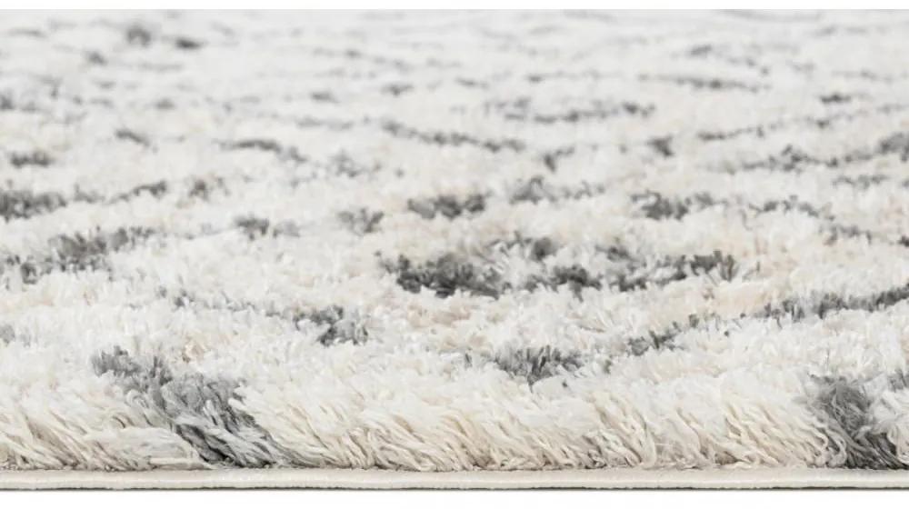 Kusový koberec shaggy Daren krémově šedý 60x100cm