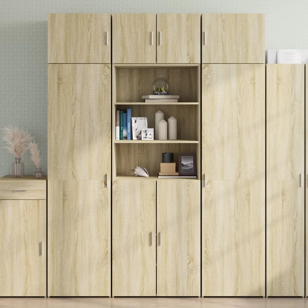 Skříň highboard dub sonoma 70 x 42,5 x 185 cm kompozitní dřevo 3281373