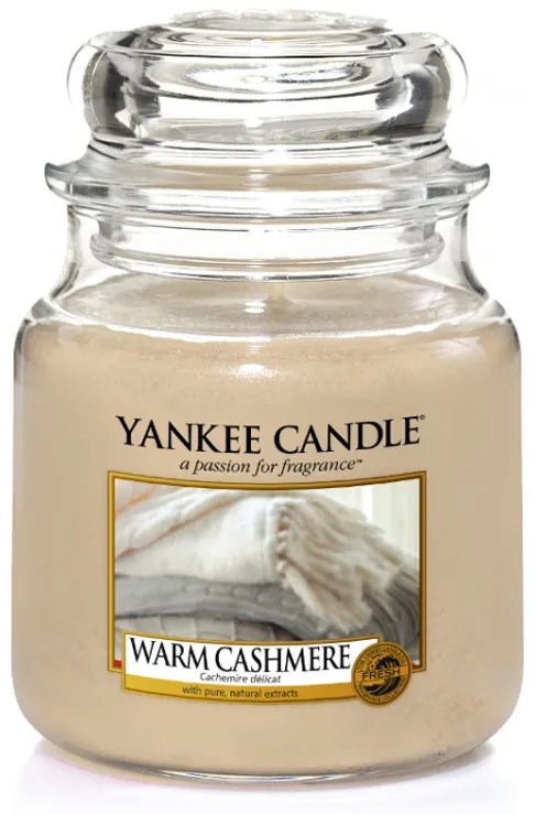 Yankee candle Svíčka ve skleněné dóze Yankee Candle - Hřejivý kašmír, 410 g