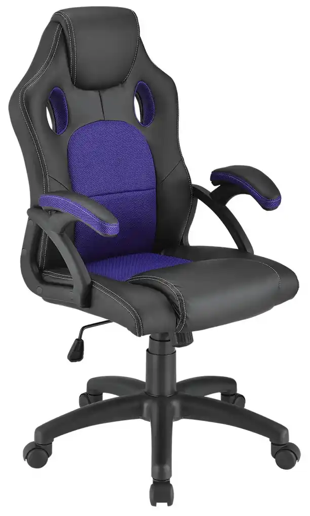 Juskys Kolečková kancelářská židle Montreal (fialová) | BIANO