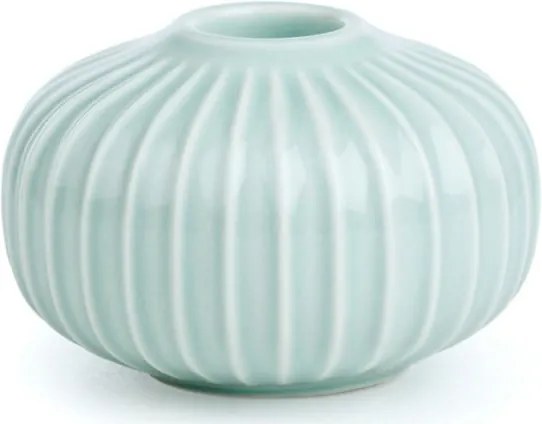 Mentolově modrý porcelánový svícen Kähler Design Hammershoi, ⌀ 8 cm