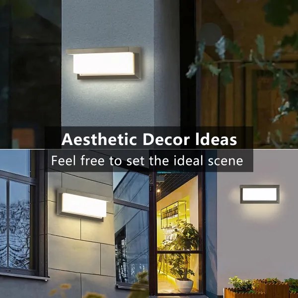 BRILAGI - LED RGBW Venkovní nástěnné svítidlo BRICKY 1xE27/12W/230V šedá IP54