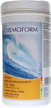 Chlorové tablety Maxi do bazénu - pomalurozpustné 1kg, 200g tablety CHEMOFORM