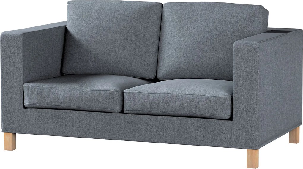 Potah na pohovku IKEA Karlanda 2-místná, krátký barva šedá látka pletený vzor