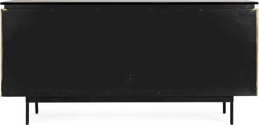 Černá/v přírodní barvě komoda 160x80x40 cm Virat – Bizzotto