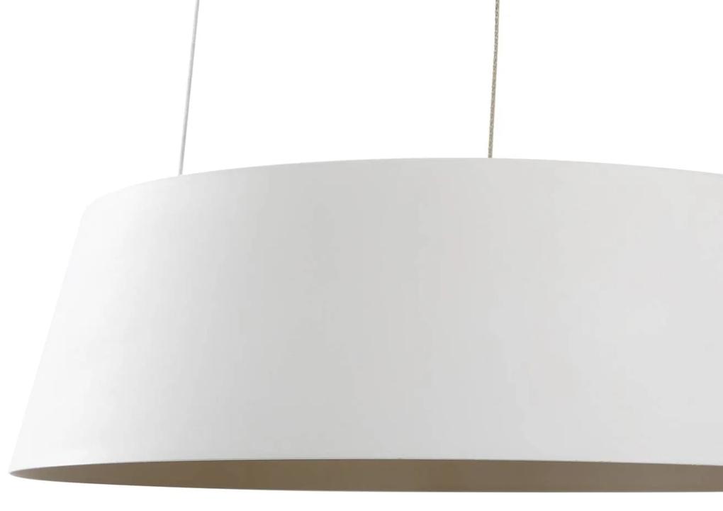 Lucande LED závěsné svítidlo Belsar, bílé, hliník, CCT