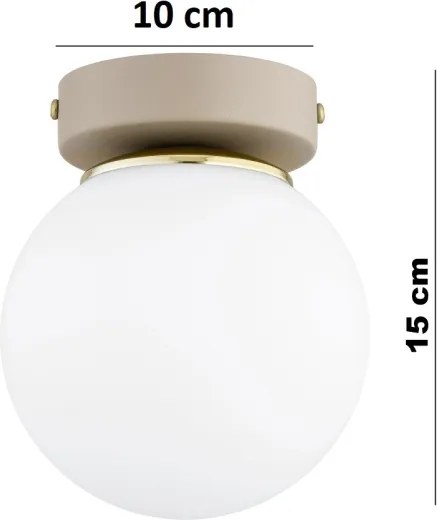 Brilagi - Bodové svítidlo MILO ECRU 1xE27/60W/230V béžová/zlatá