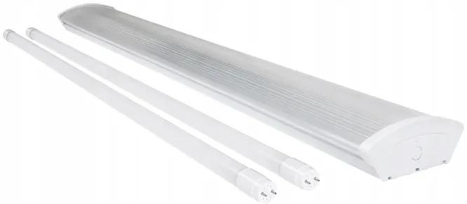 BERGE LED trubicové svítidlo T8 PRISMATIC - 2x120cm trubice - teplá bílá