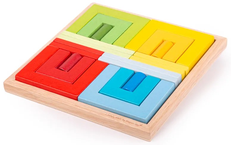 Bigjigs Toys Dřevěné skládací tvary