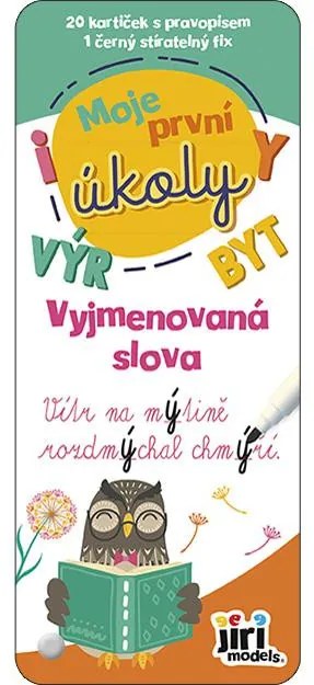 Jiri Models Moje první úkoly Vyjmenovaná slova