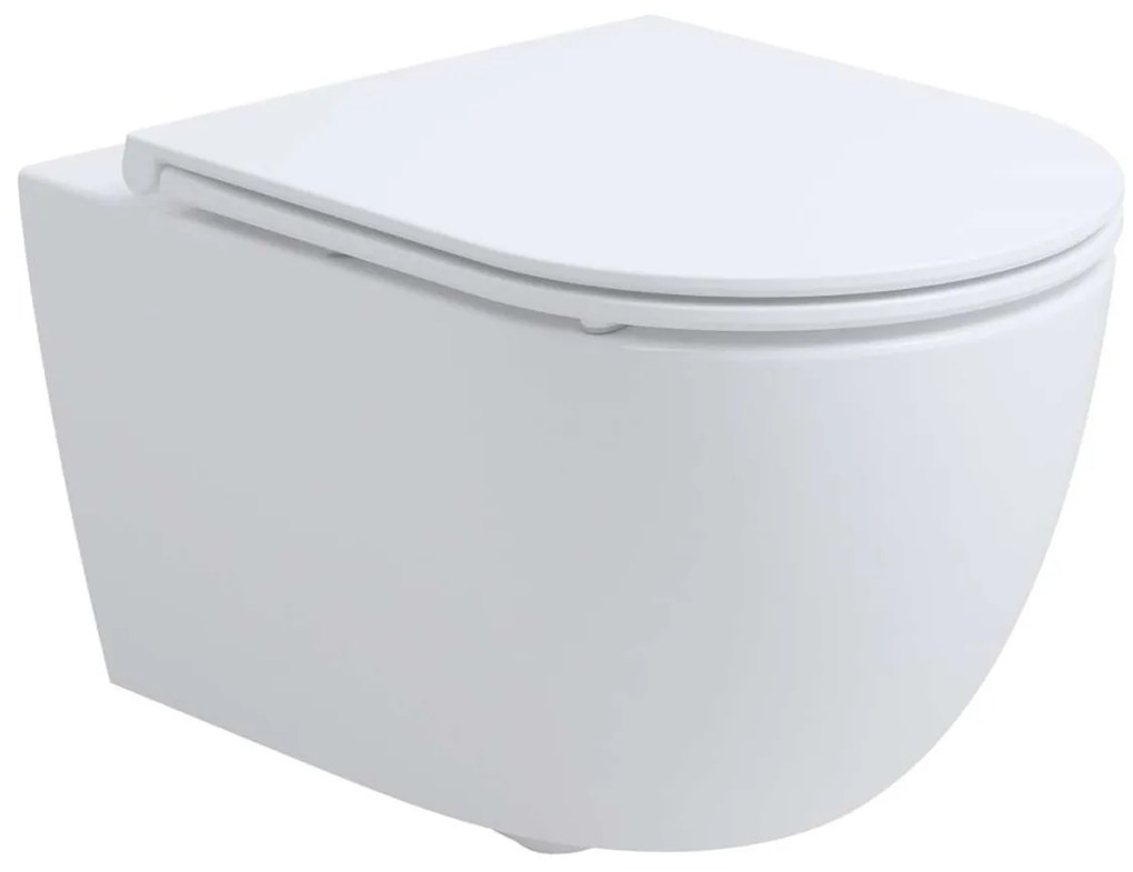 kielle Oudee - Závěsné WC se sedátkem SoftClose, Vortex Rimless+, bílá 30102006