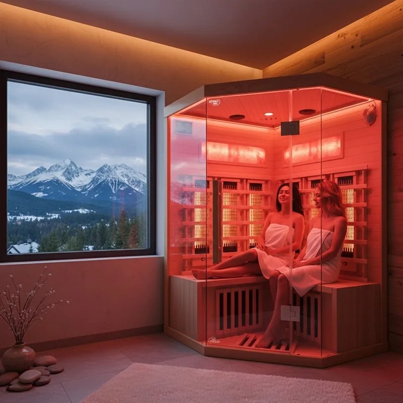 BPS-koupelny Infrasauna Relax HYD-3277 120x120, 2-3 osoby