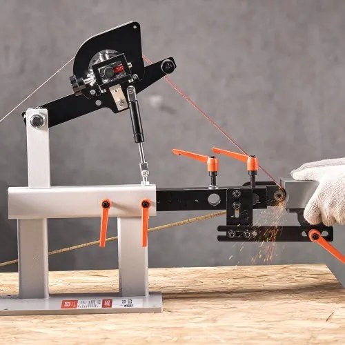 Stolní kotoučová a pásová bruska 1,5 kW s nastavitelným brusným pásem 30,5 cm