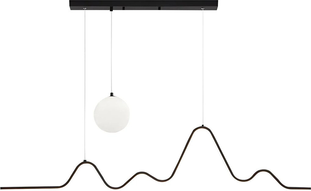 Toolight Toolight, LED závěsné osvětlení 120cm, 36W, 3000K, LHJ033-CP, černá matná, OSW-60020