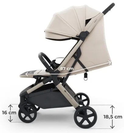 KINDERKRAFT SELECT - Sportovní kočárek NUBI 3 Sand Beige